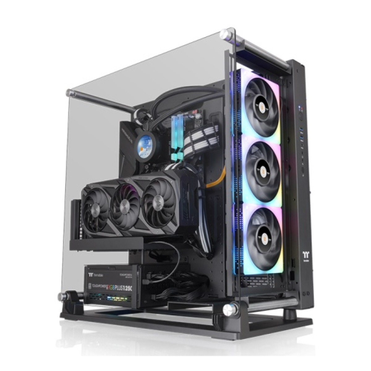 Thermaltake case m.tower core p3 tg pro black wall mount spcc