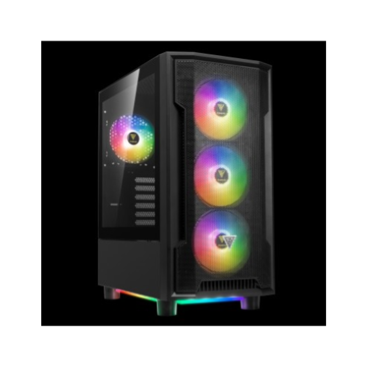 Gamdias case mid tower athena m6 lite 4fan argb 120mm tg